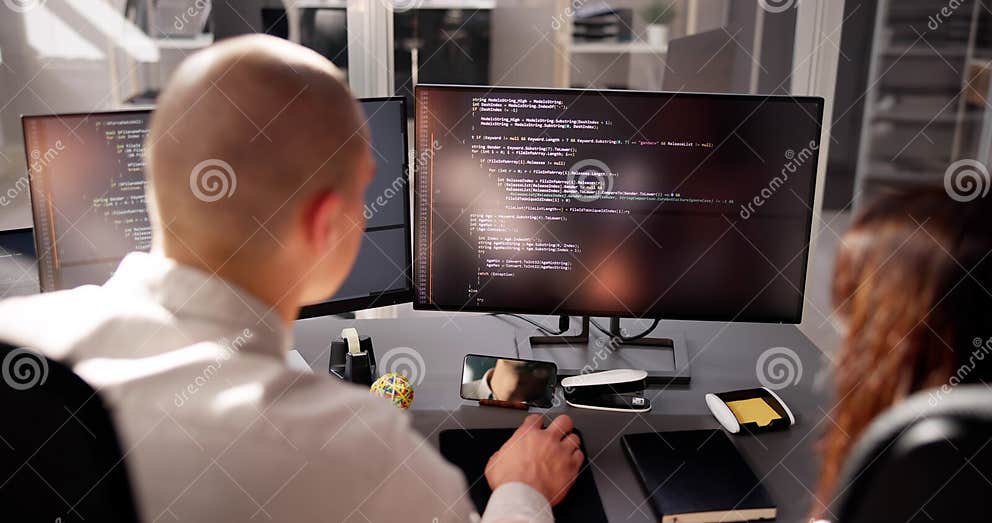 Agile Paarprogrammierung Und Extreme Codierung Stock Image - Image of extreme, programmer: 294191937