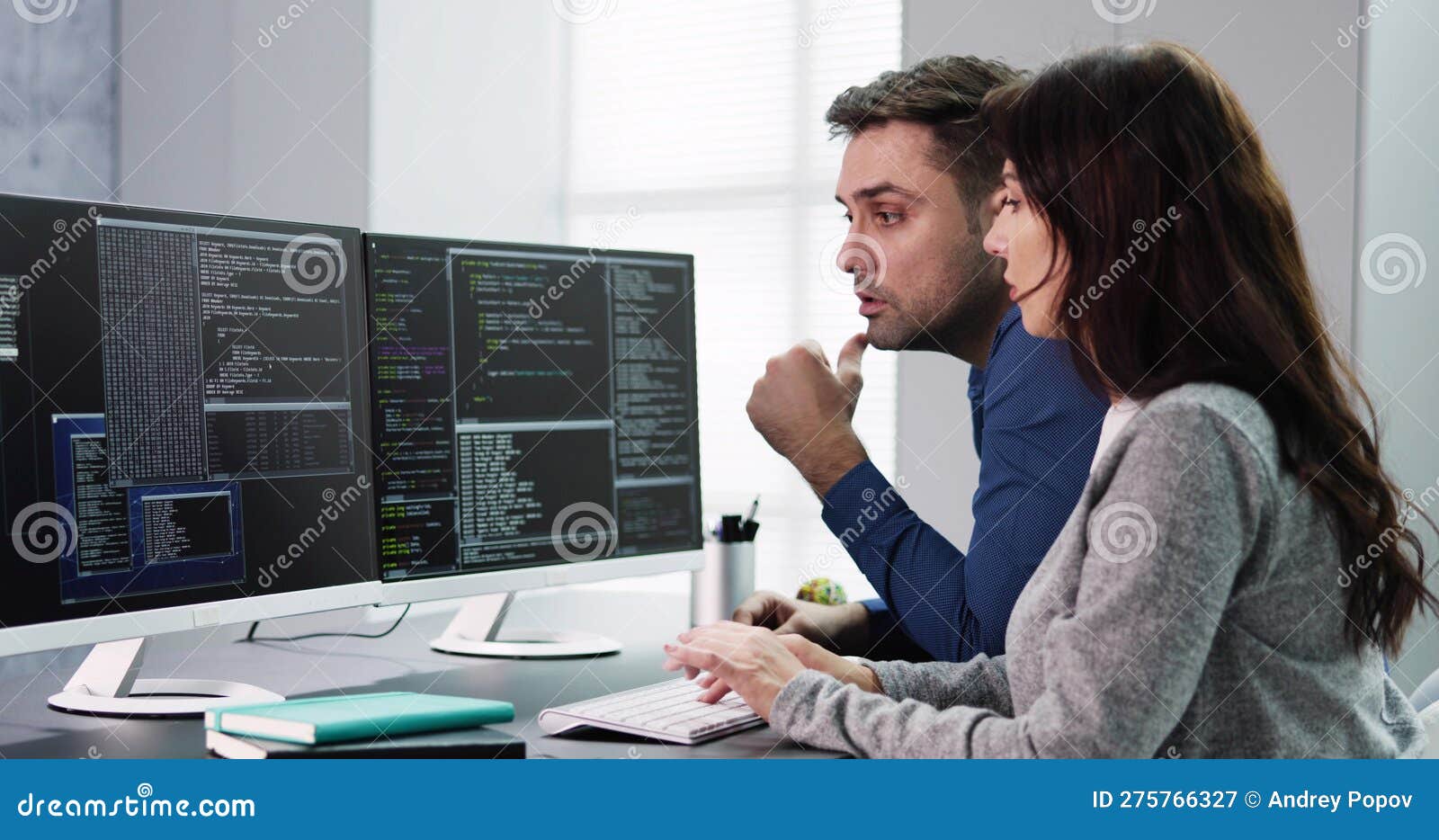 Agile Pair Programming And Extreme Coding Stock Image Image Of Program Coding 275766327