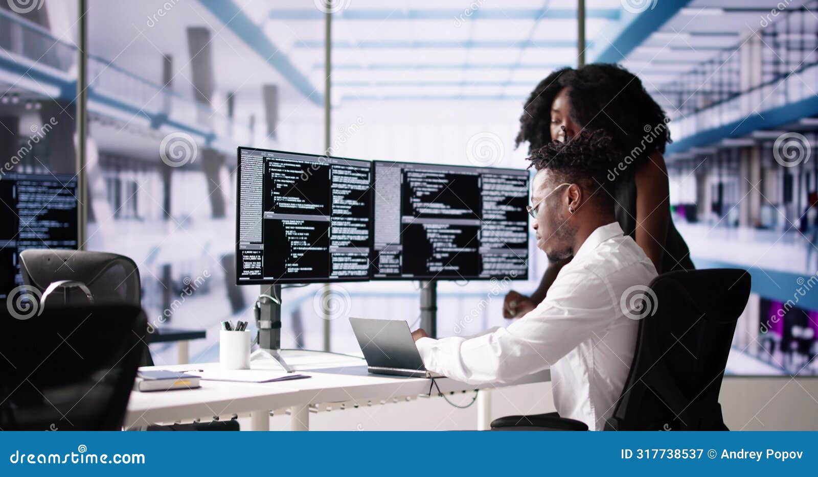 Agile Pair Programming And Extreme Coding Stock Image Image Of Computer Desk 317738537