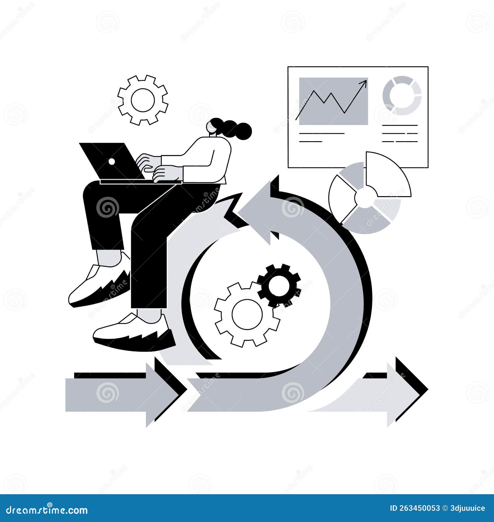 Agile Project Management Abstract Concept Vector Illustration. Stock ...