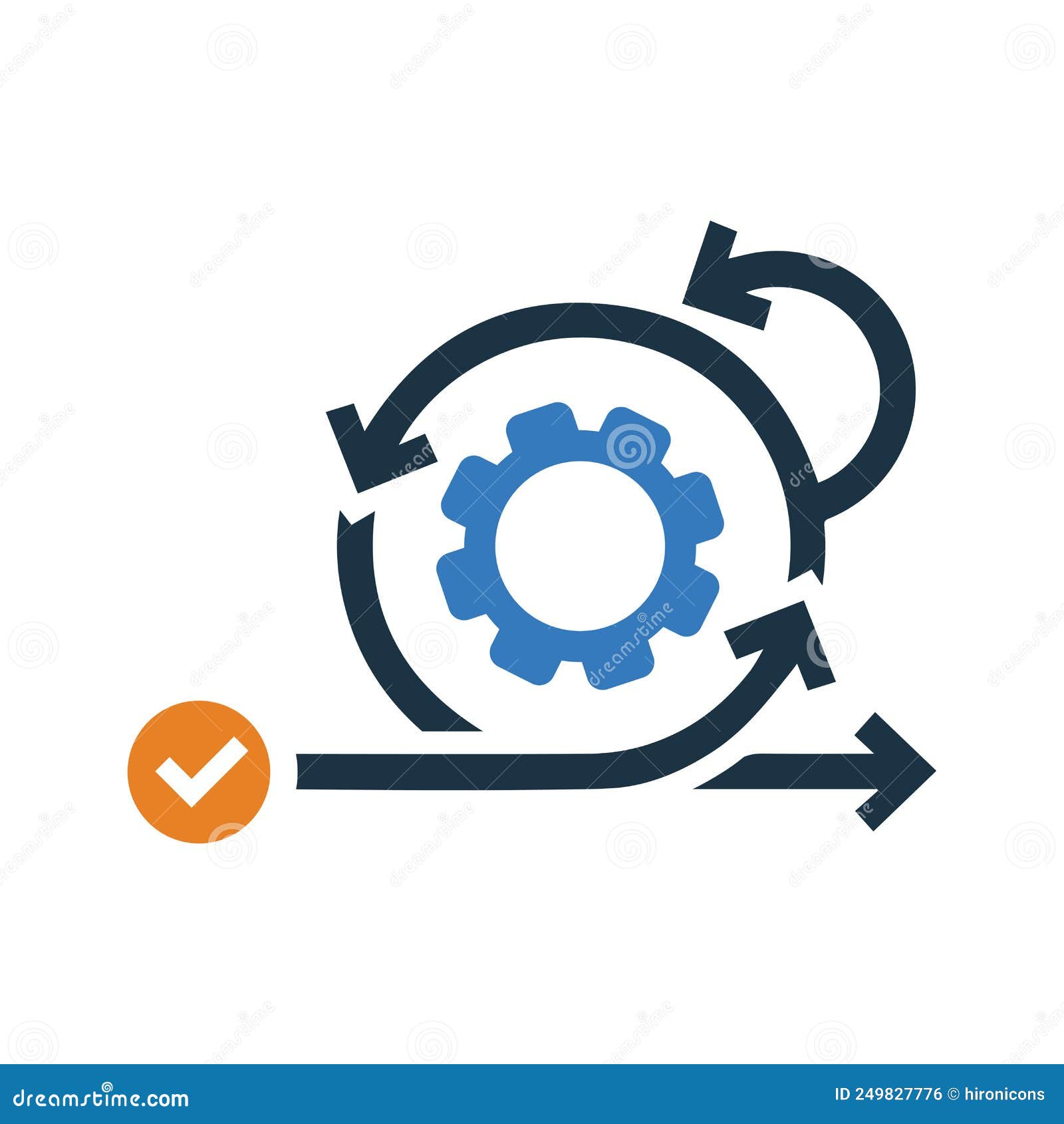 Agile, Project Management Icon. Simple Editable Vector Graphics Stock ...