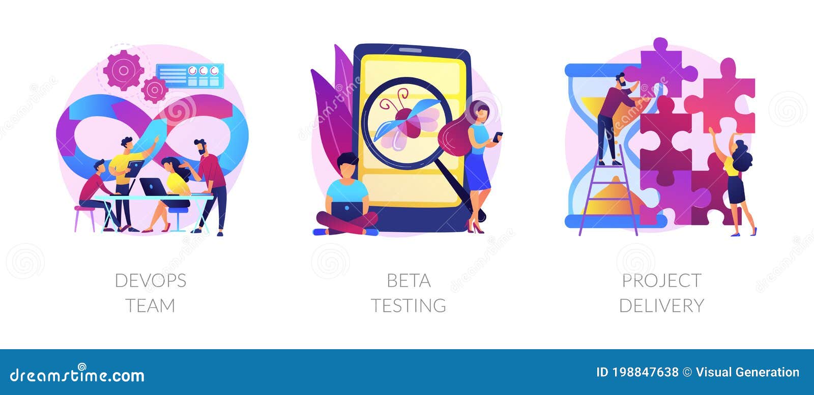 Agile Project Management Vector Concept Metaphors Stock Vector ...