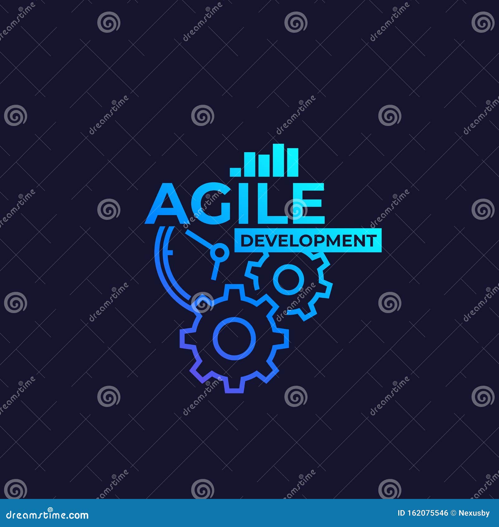 Agile software development stock vector. Illustration of efficient ...
