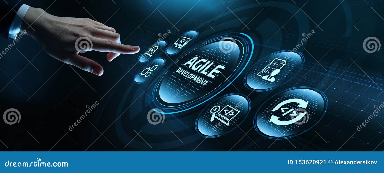 Agile Software Development Business Internet Techology Concept Stock ...