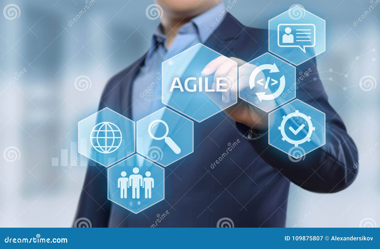 Agile Software Development Business Internet Techology Concept Stock ...
