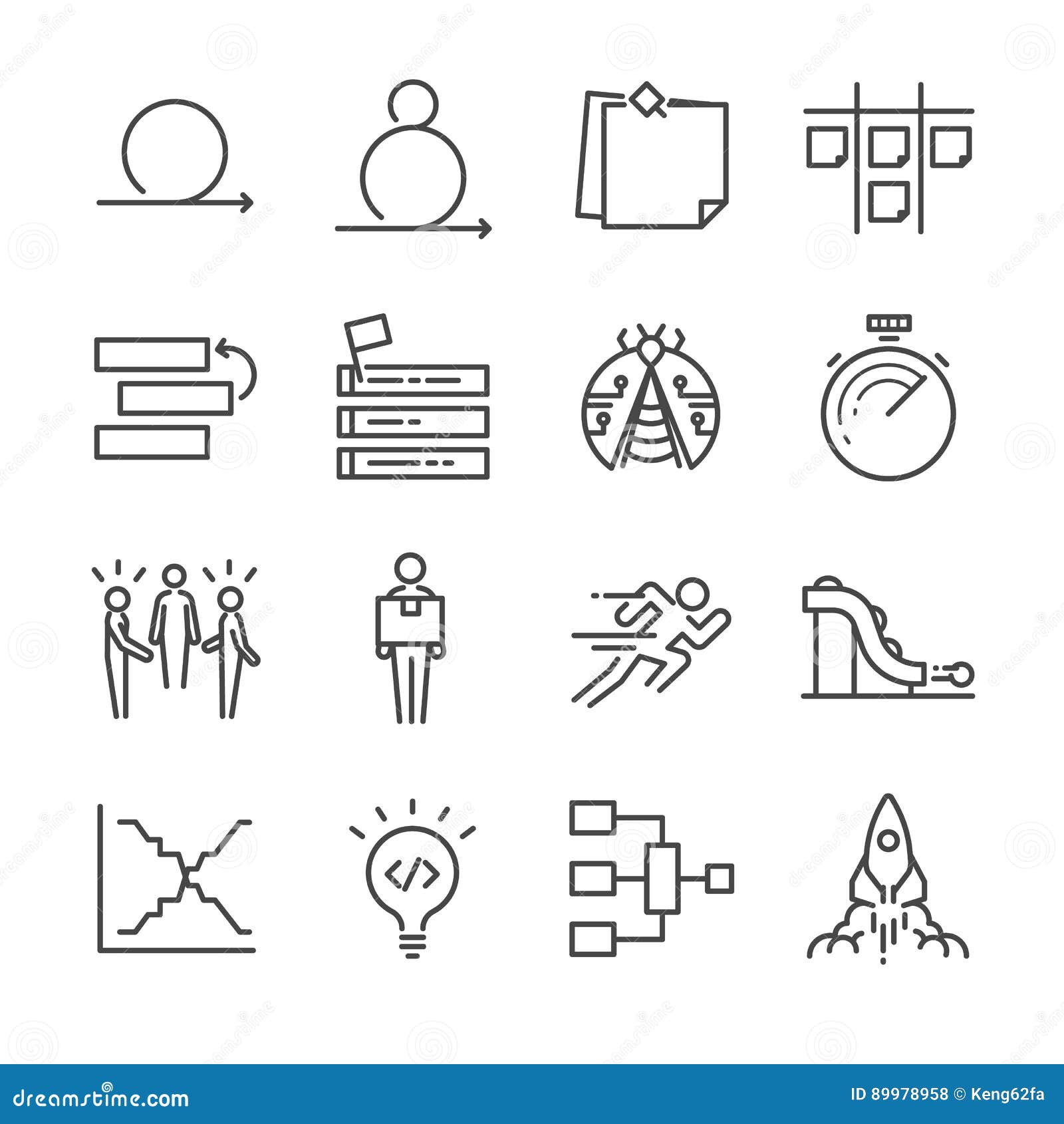 Agile Software Development Icons Set Stock Vector - Illustration of ... Agile Software Development Icons Set Stock Vector - Illustration of ...
