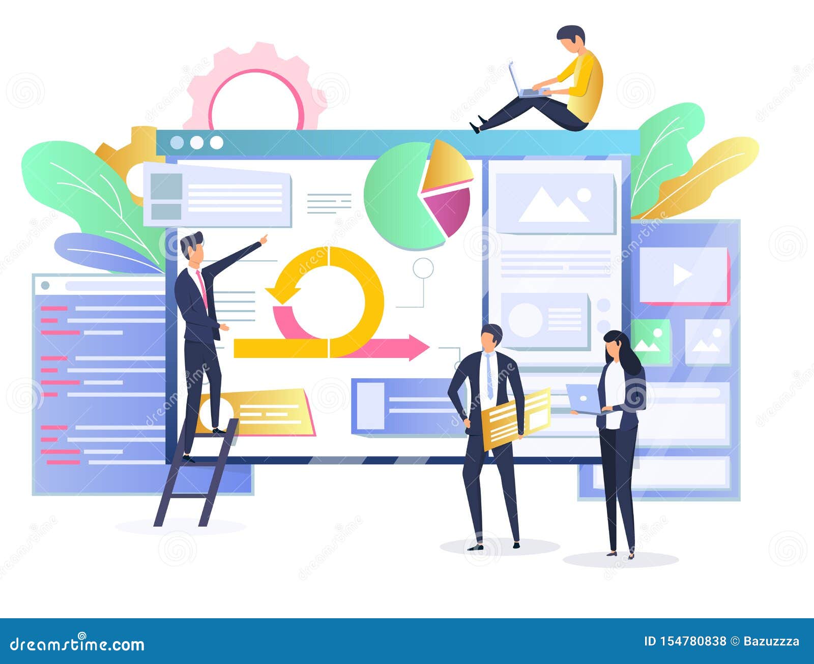Agile Software Development Methodology Concept Vector Illustration ... Agile Software Development Methodology Concept Vector Illustration ...