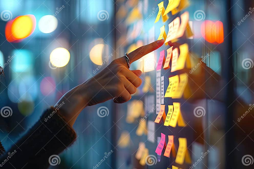 Agile Software Development Or Project Management Using Kanban Or Scrum