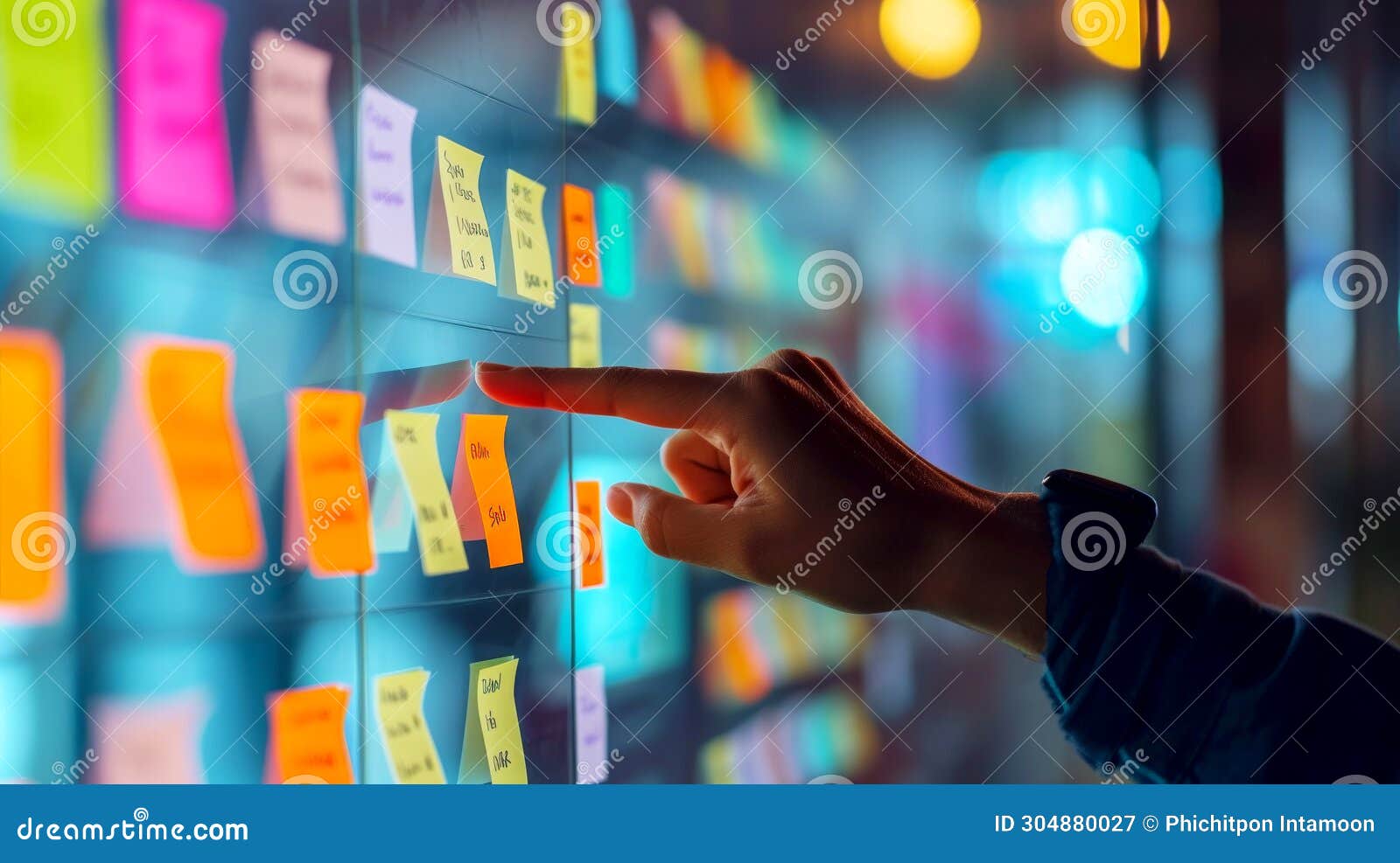 Agile Software Development Scrum Methodology Boards. Workflow, Finger ...