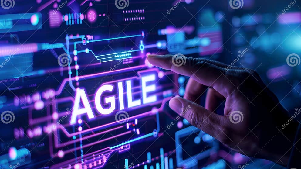 Agile Software Development Scrum Methodology Boards. Workflow, Finger ...