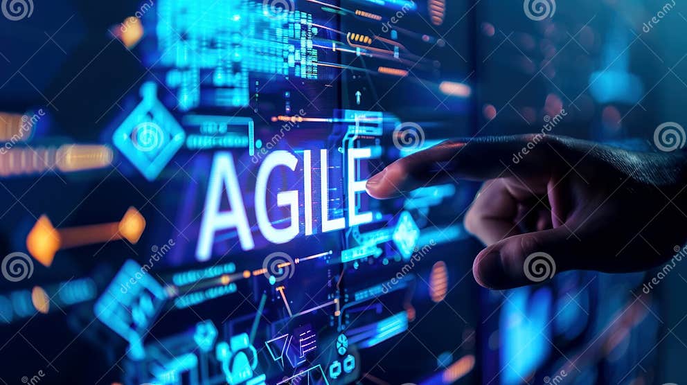 Agile Software Development Scrum Methodology Boards. Workflow, Finger ...