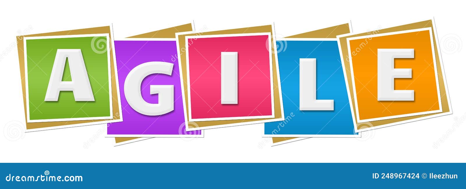 Agile Colorful Blocks Royalty-Free Stock Image | CartoonDealer.com ...