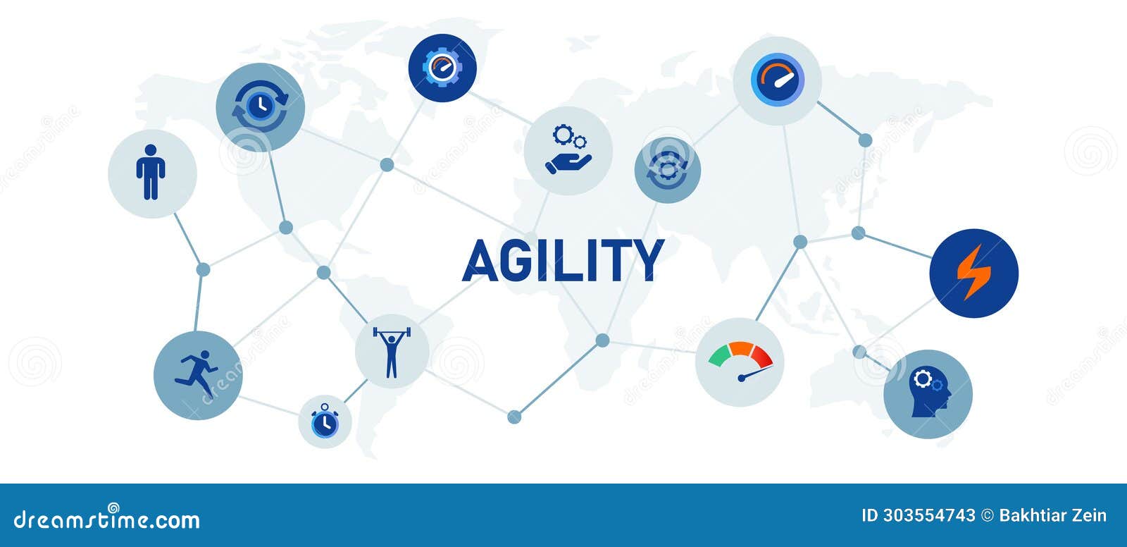 Agility Agile Concept of Adaptive Versatile Concept Illustration Stock ...