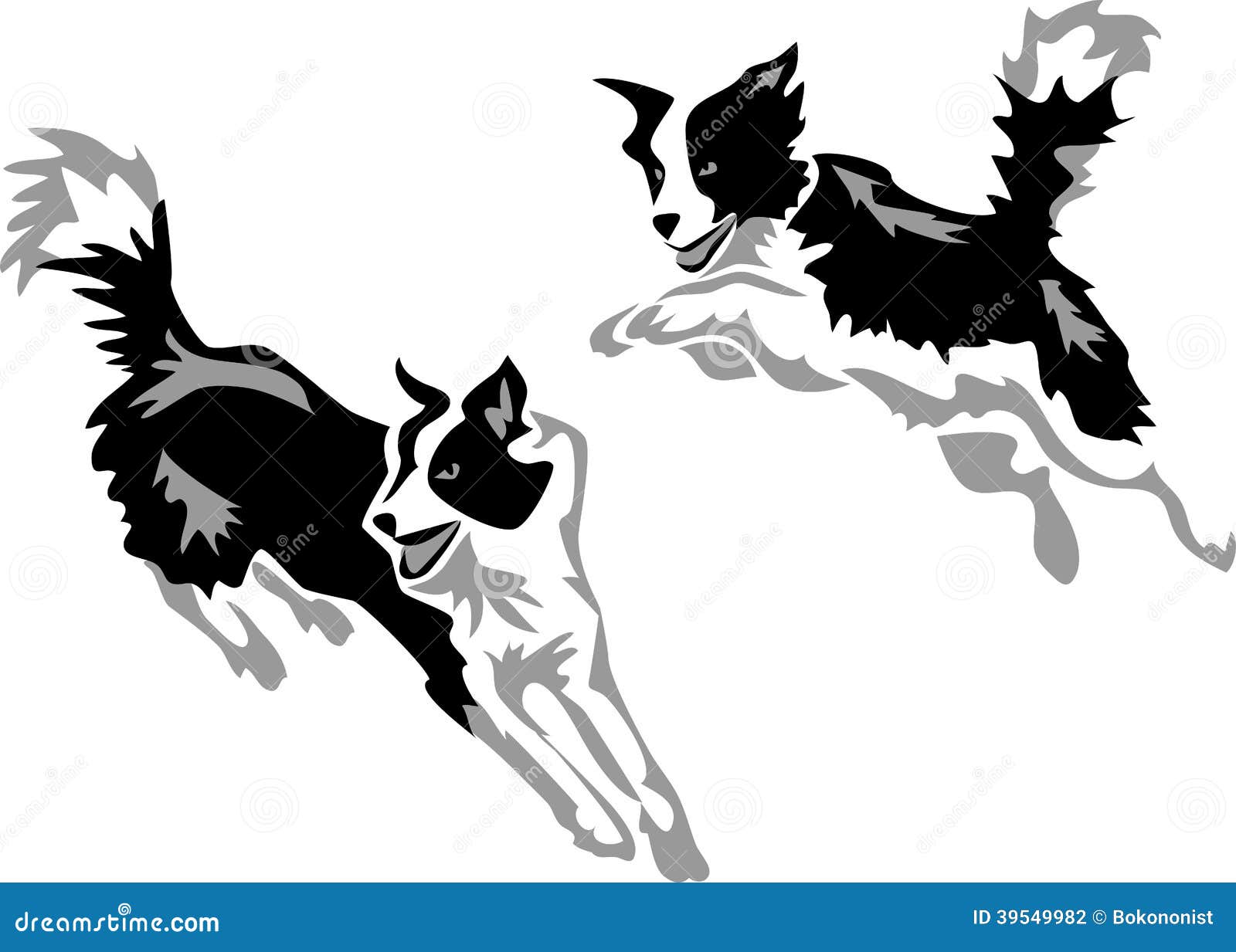 Agility stock vector. Illustration of canine, jump, border - 39549982