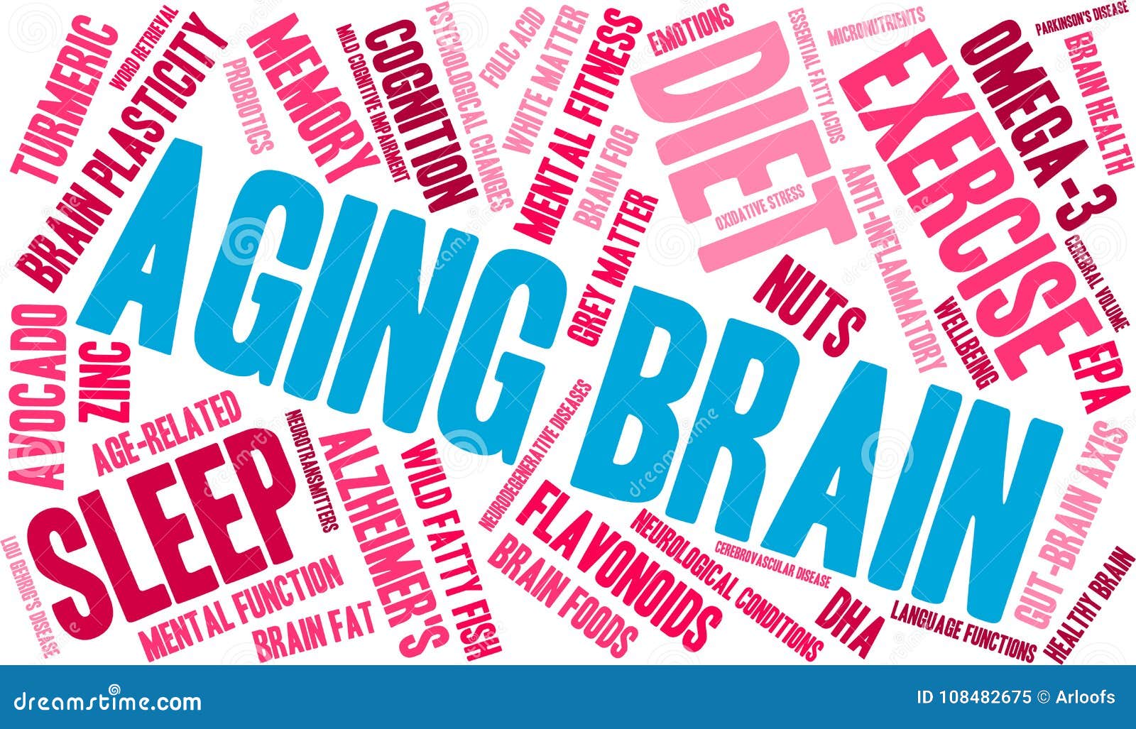 Aging Brain Word Cloud Vector Illustration | CartoonDealer.com #146646856