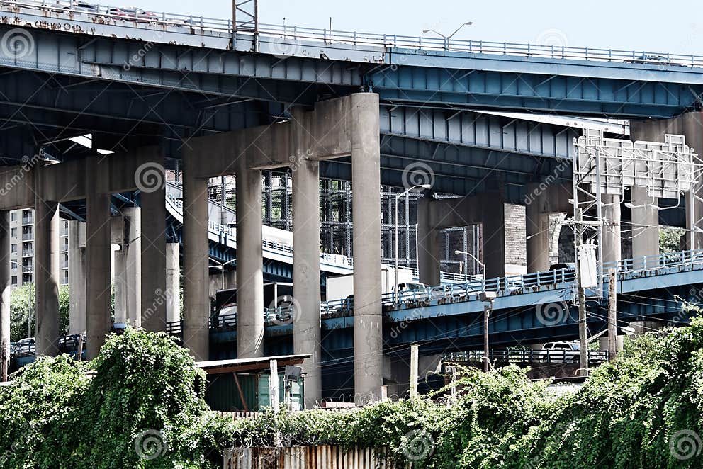 Aging infrastructure stock image. Image of highway, trucks - 21366201
