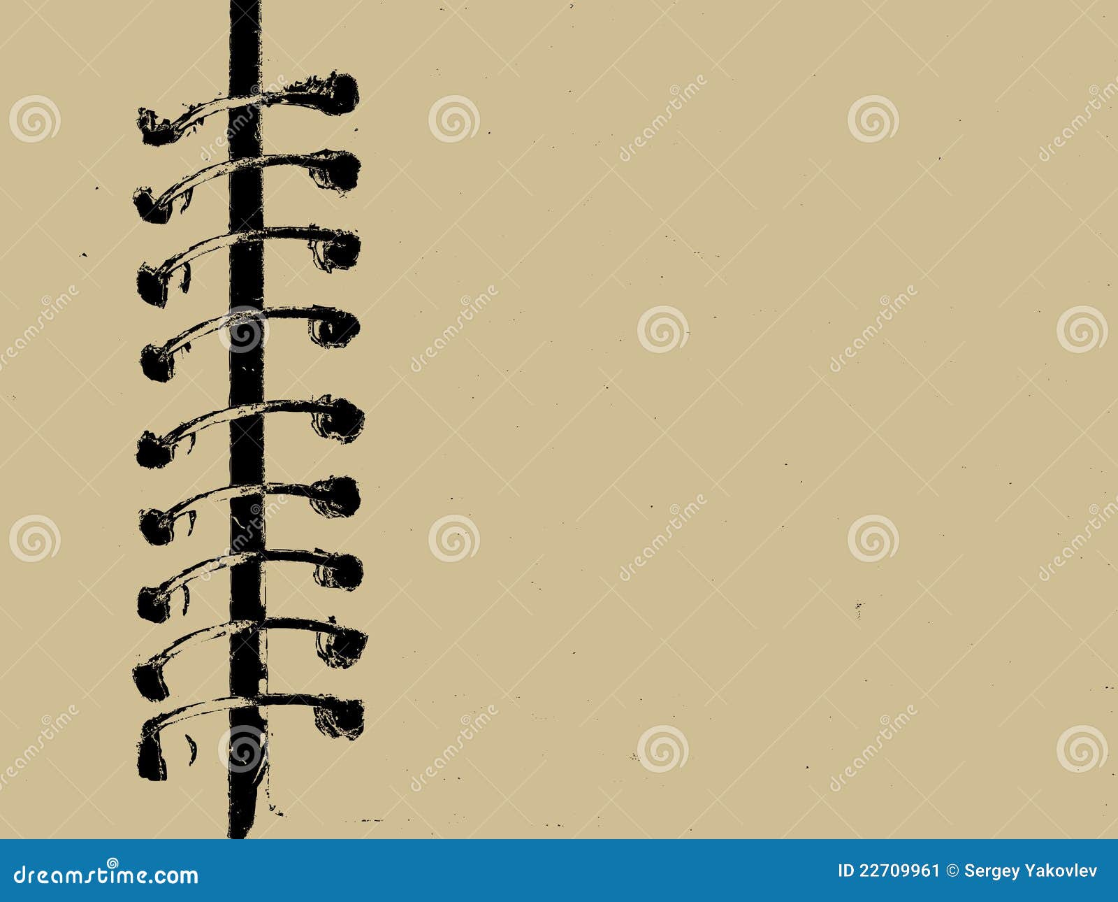 Aging notebook stock vector. Illustration of drawing - 22709961