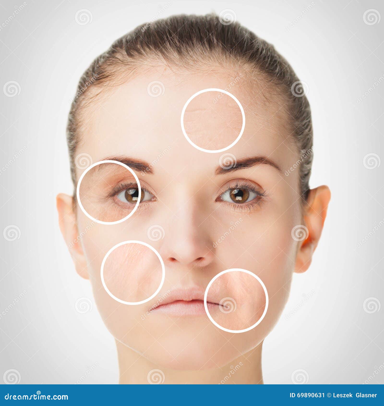 Aging Process, Rejuvenation Anti-aging Skin Procedures Stock Image ...