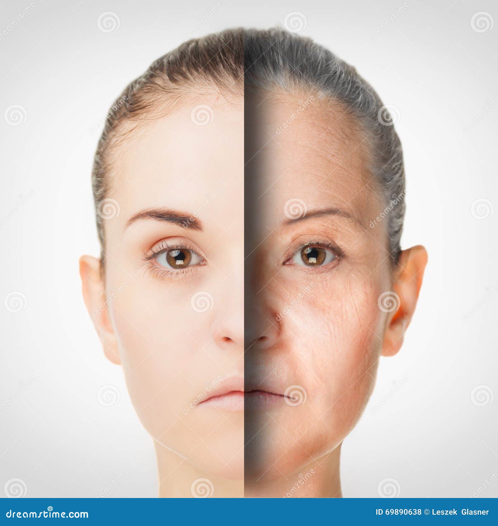Aging Process, Rejuvenation Anti-aging Skin Procedures Stock Photo ...