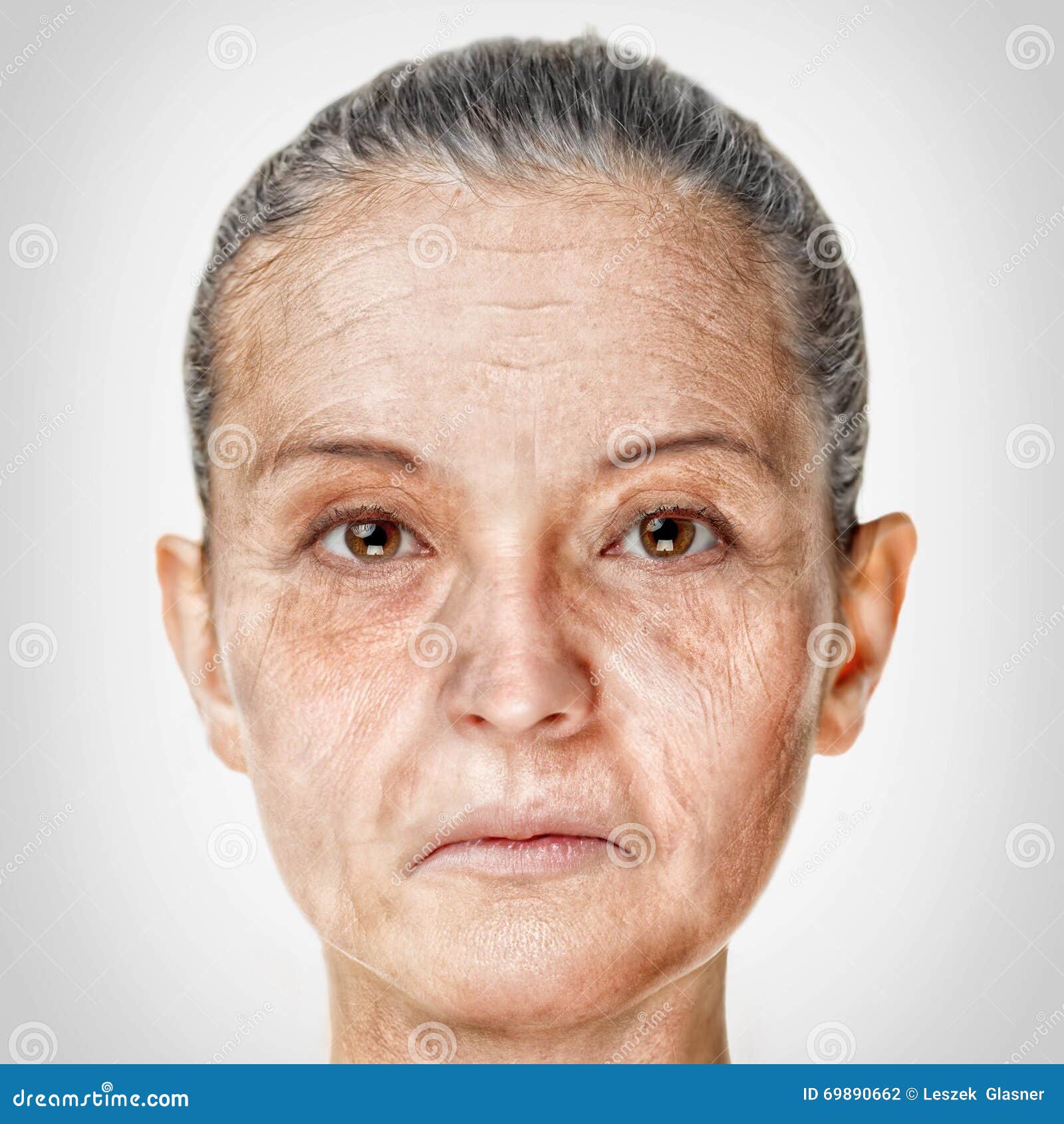 Aging Process, Rejuvenation Anti-aging Skin Procedures Stock Photo ...
