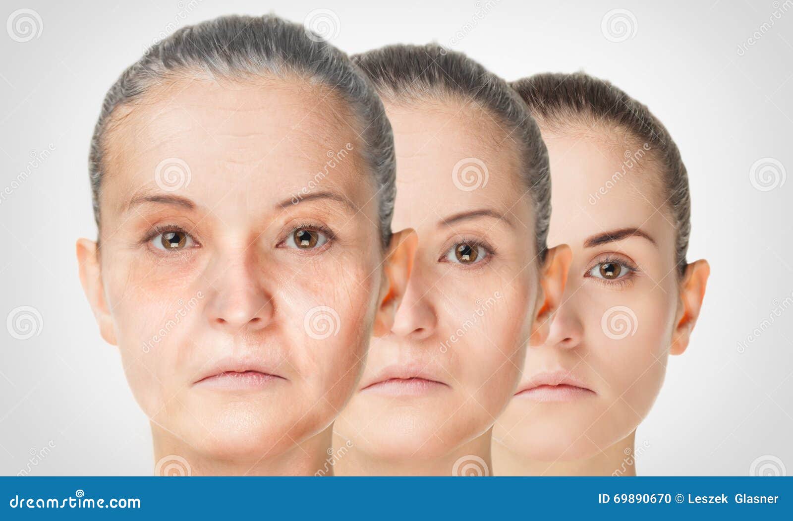 Aging Process, Rejuvenation Anti-aging Skin Procedures Stock Photo ...