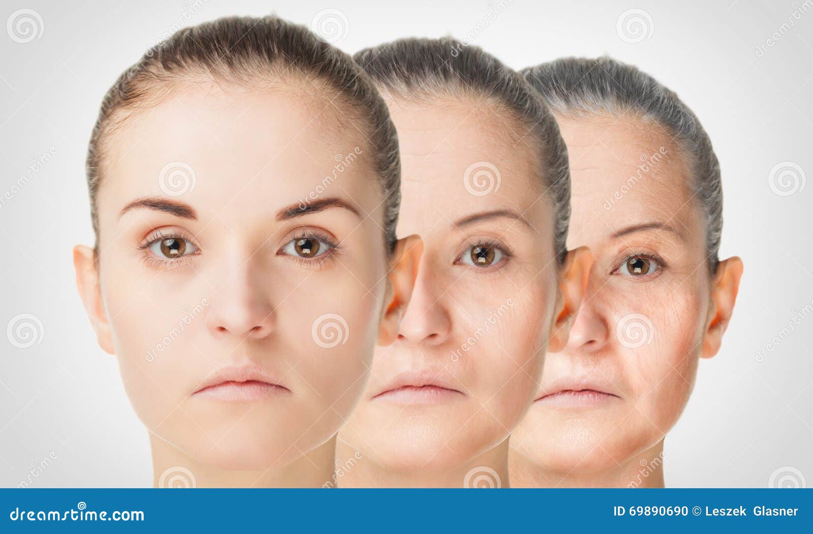 Aging Process, Rejuvenation Anti-aging Skin Procedures Stock Photo ...