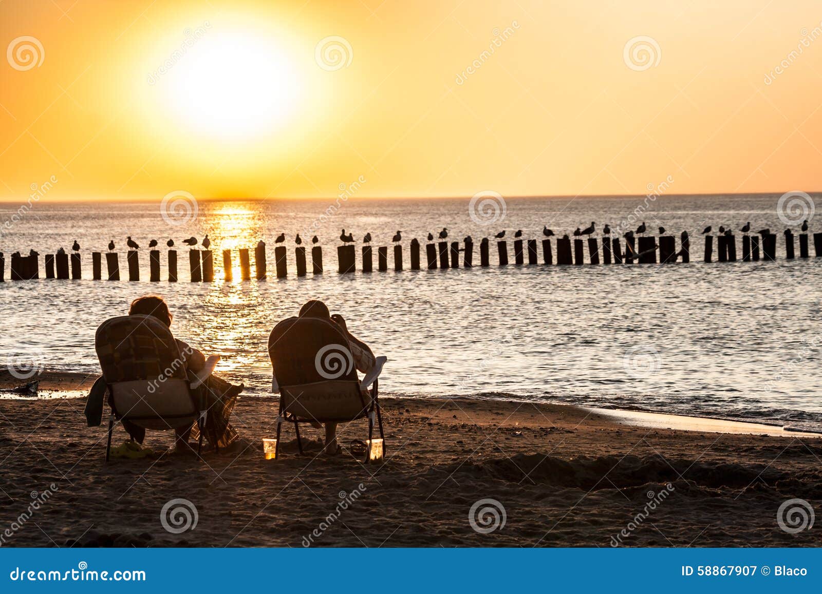 Aging sea at sunset stock image. Image of beautiful, baltic - 58867907