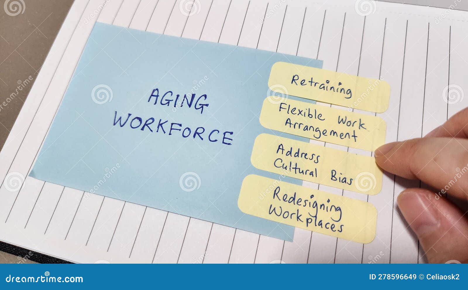 Aging Workforce. Increase in Number of Elderly Workers Stock Image ...