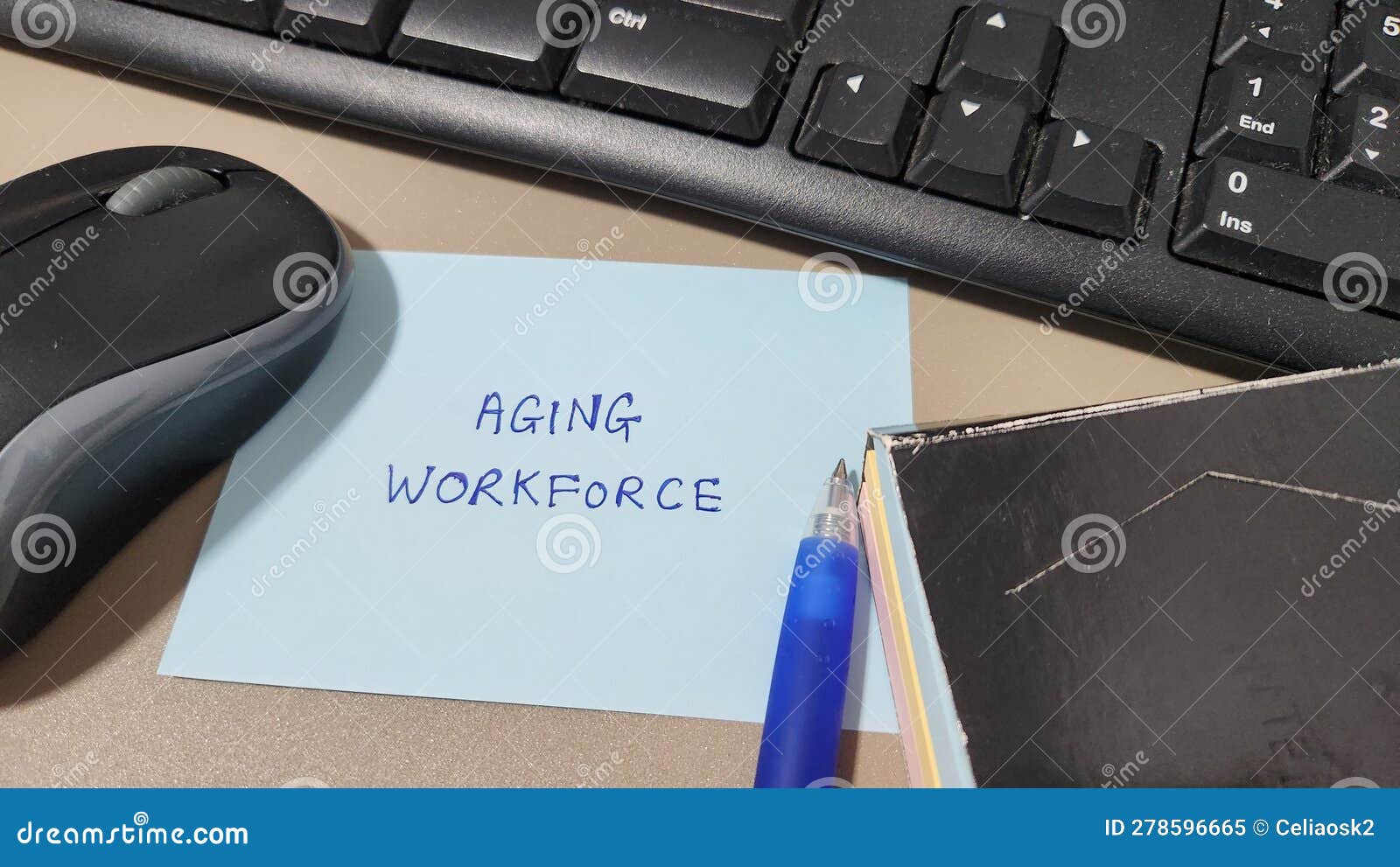 Aging Workforce. Increase in Number of Elderly Workers Stock Image ...