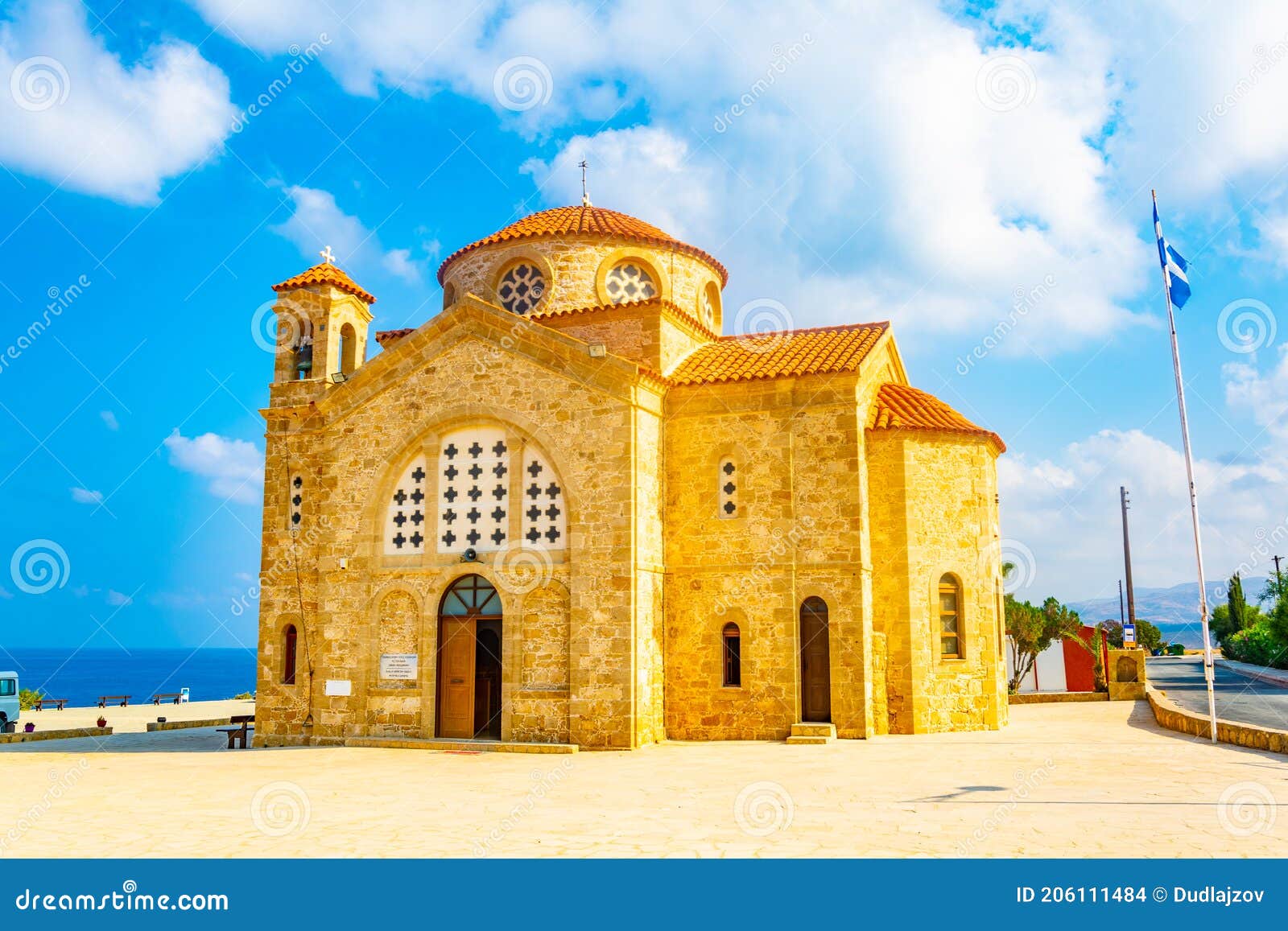 Agios Georgios Church in Paphos, Cyprus Stock Photo - Image of building ...