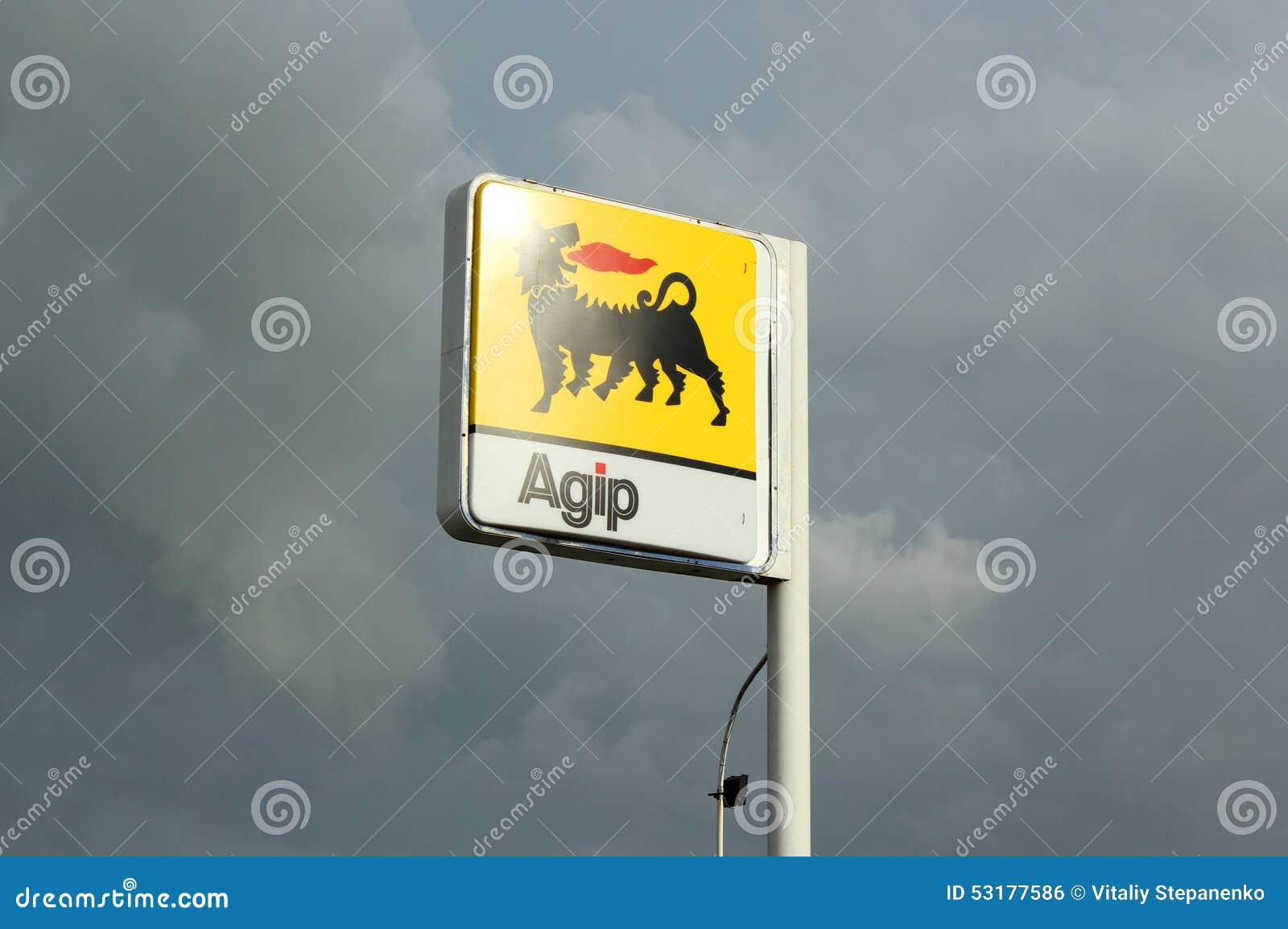 Agip Logo On Its Gas Service Station Editorial Image | CartoonDealer ...