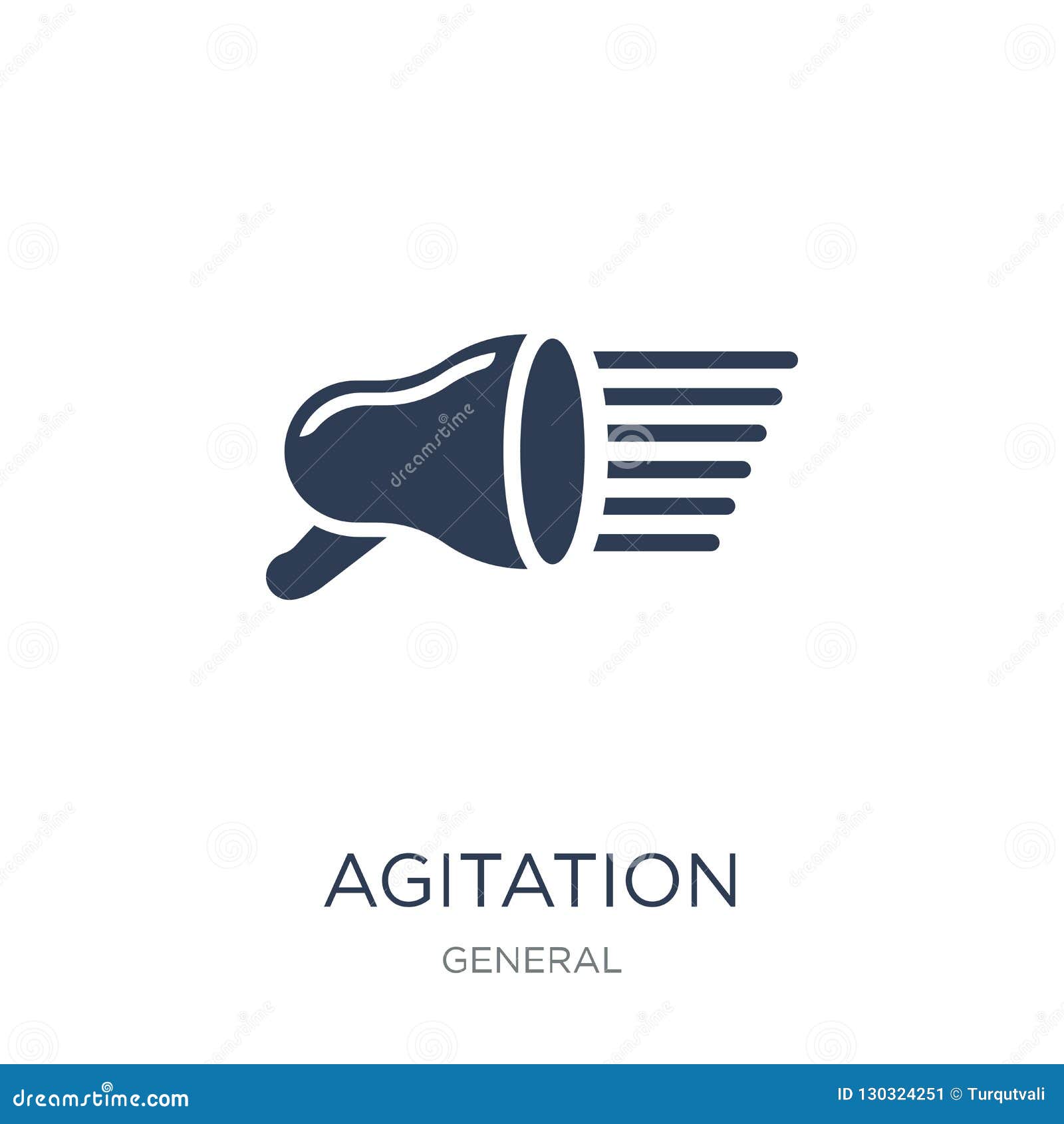 Agitation Icon. Trendy Flat Vector Agitation Icon on White Background ...