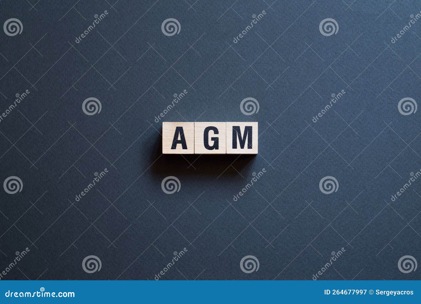 AGM - Annual General Meeting,word Concept on Cubes Stock Image - Image ...