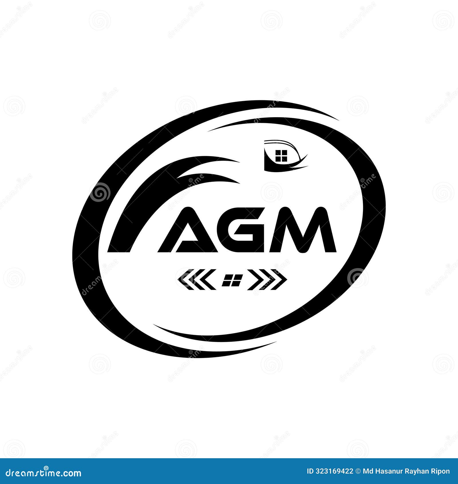 AGM Letter Logo Design. AGM Simple and Modern Monogram Logo Stock ...