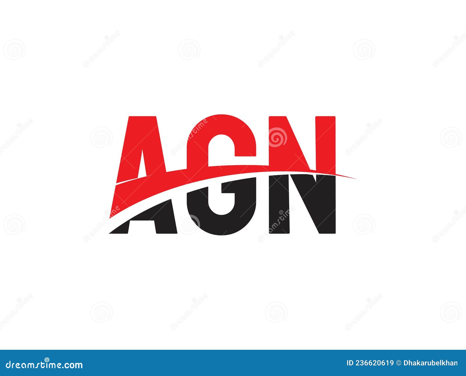 AGN Letter Initial Logo Design Vector Illustration Stock Vector ...
