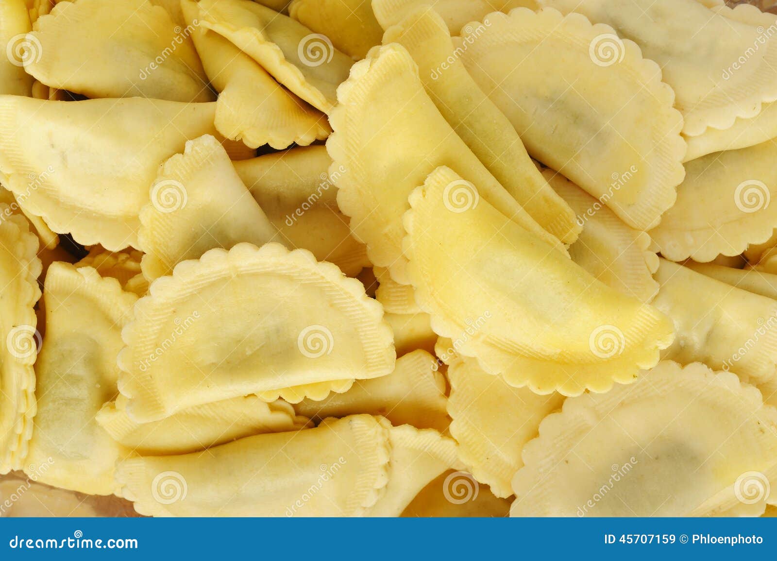 Raw Agnolotti Pasta On Cutting Board Royalty-Free Stock Image ...