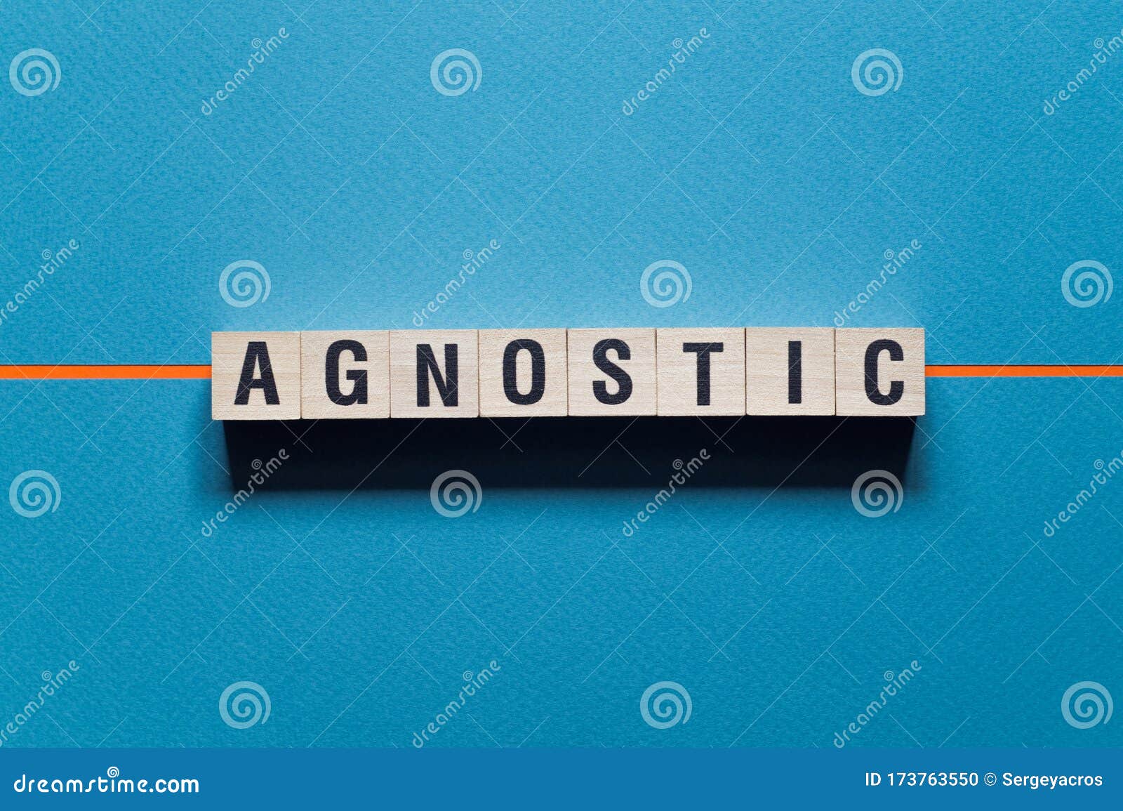 Text Agnostic Vs Atheist And Question Mark On Stained Color Background ...