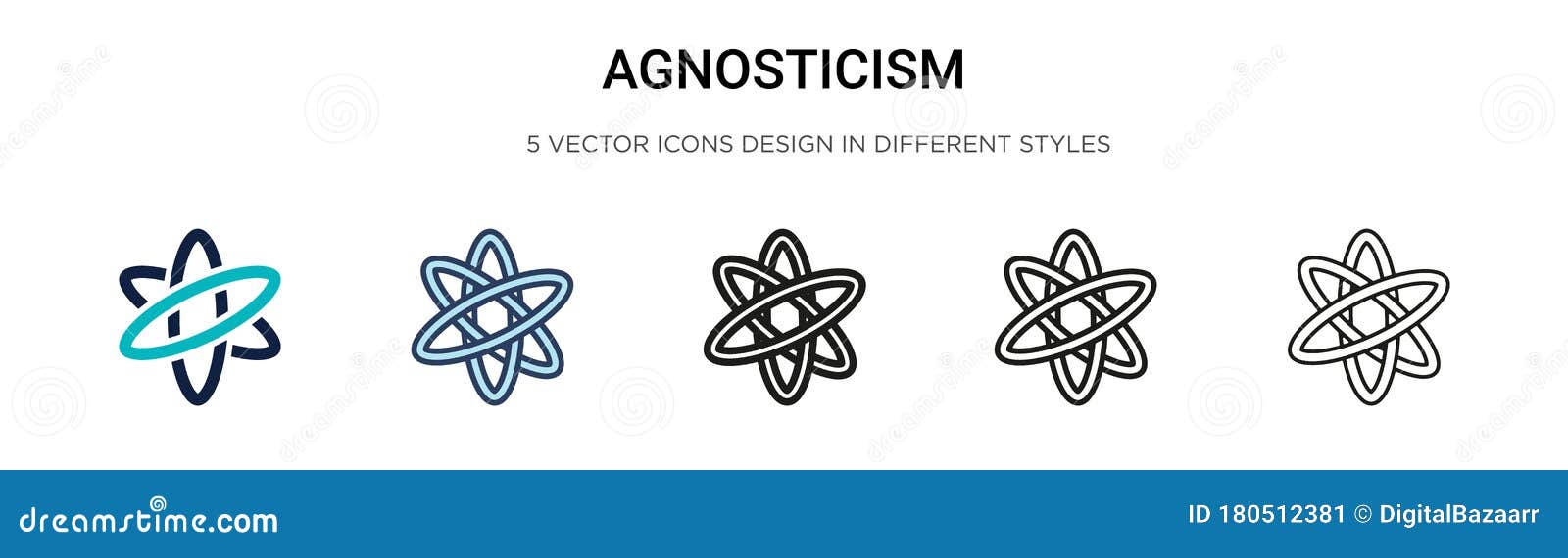 Agnosticism Icon in Filled, Thin Line, Outline and Stroke Style. Vector ...