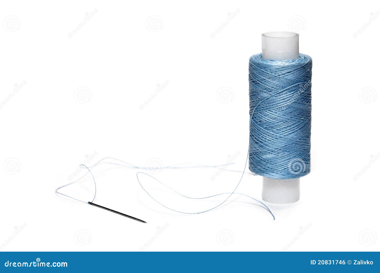 Ago e un filetto fotografia stock. Immagine di rullo - 20831746