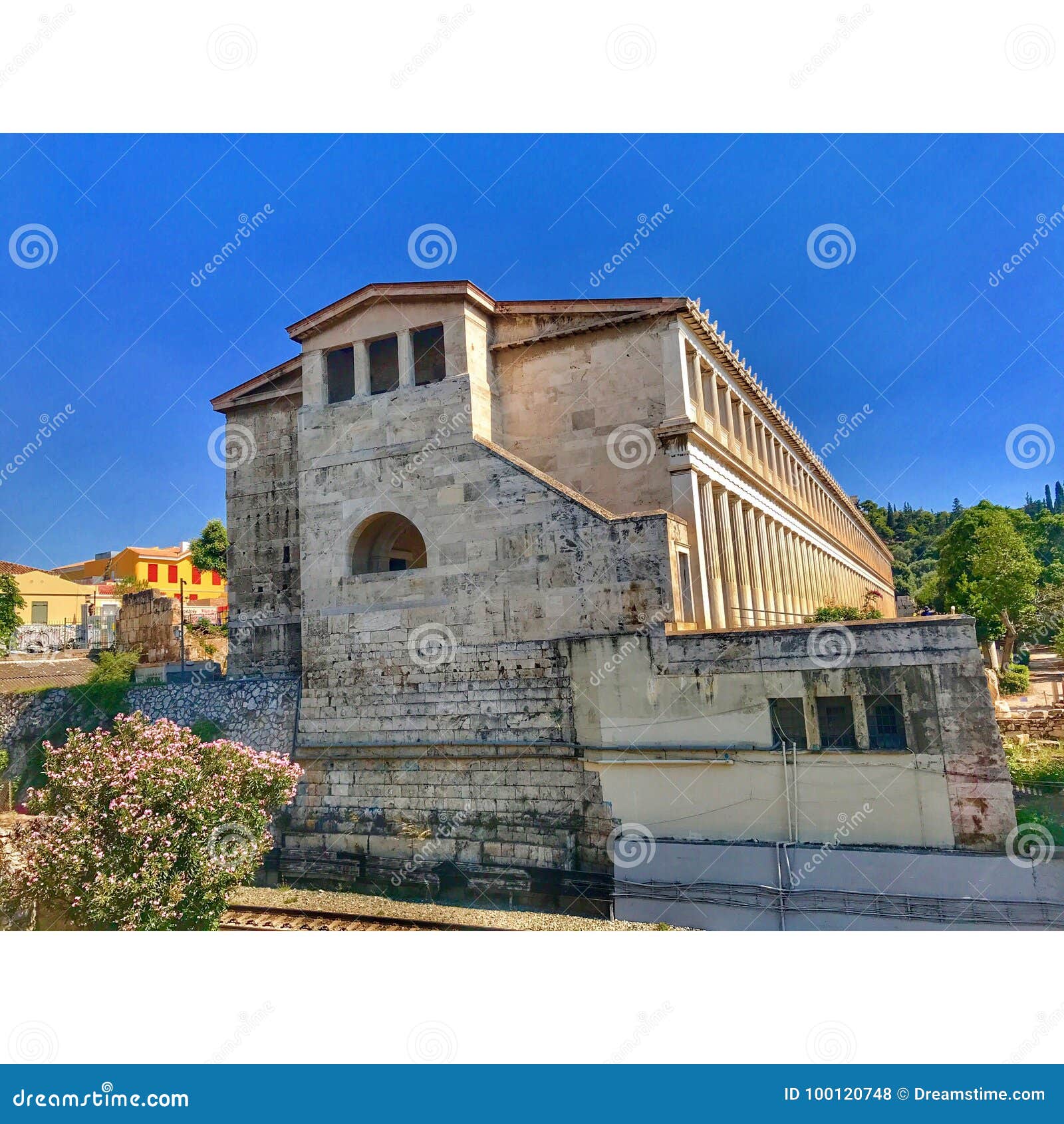 Agora stock photo. Image of agora, athens, market, greece - 100120748