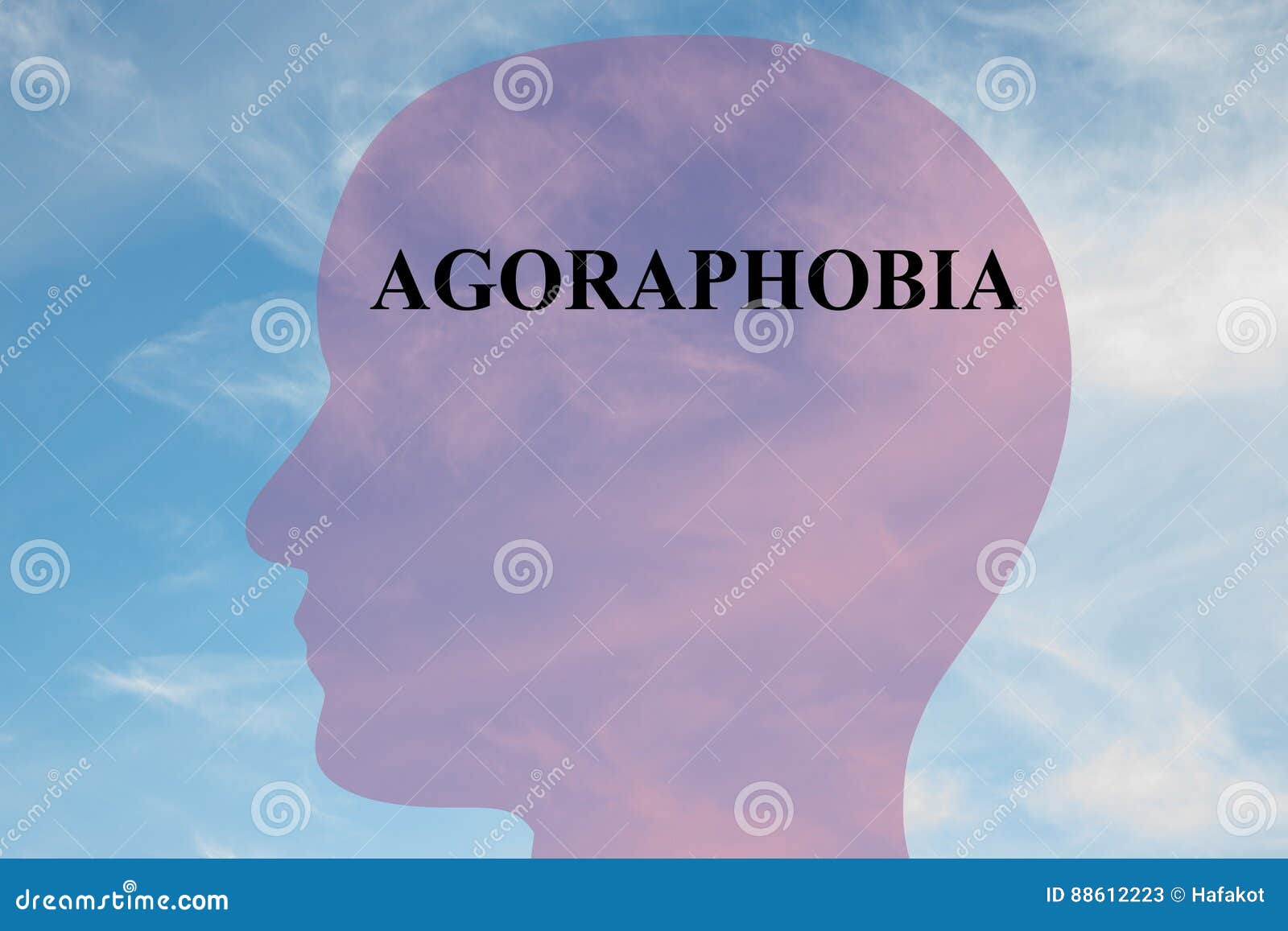 Agoraphobie - Concept Mental Illustration Stock - Illustration du ...