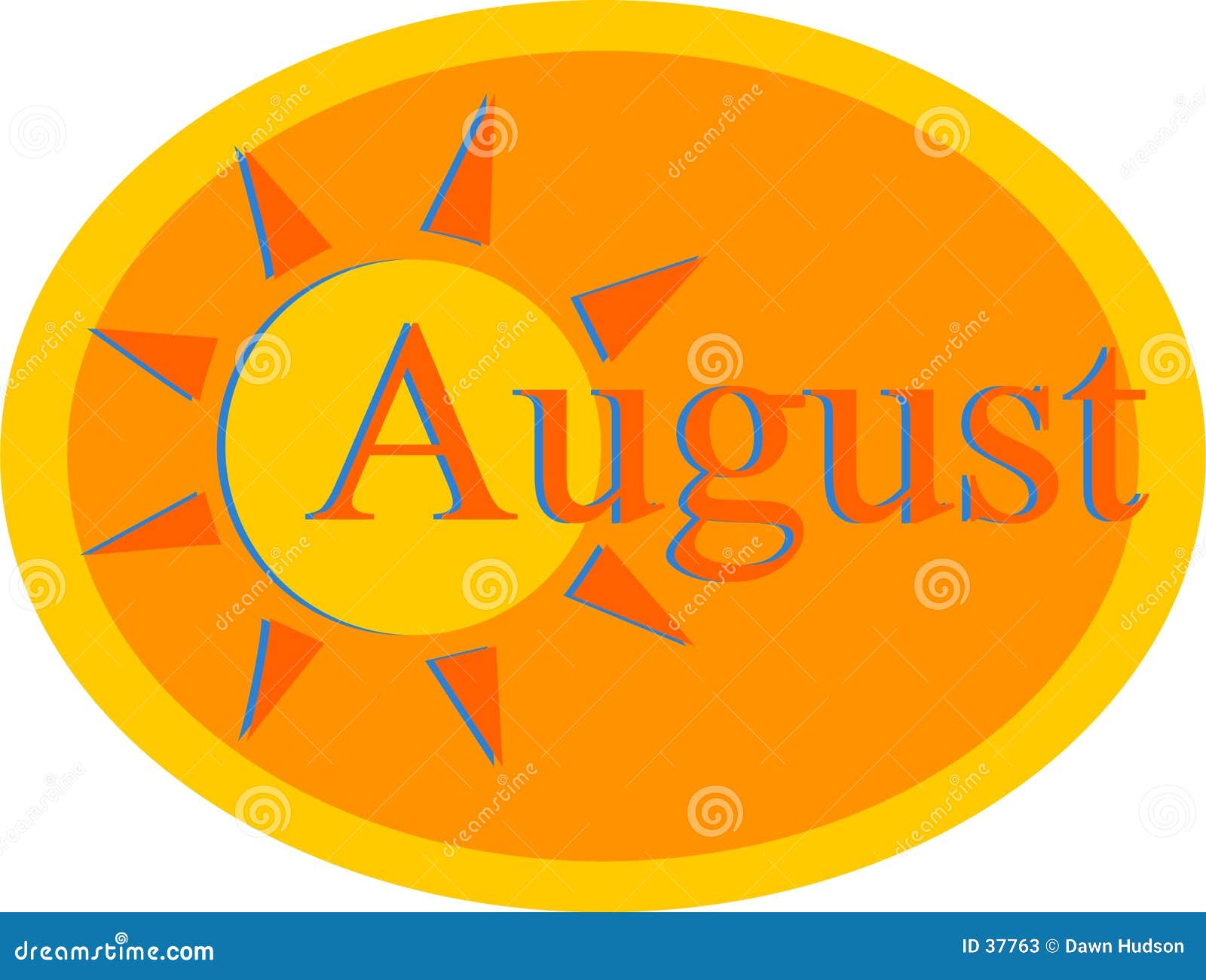 Agosto ilustración del vector. Ilustración de estaciones - 37763