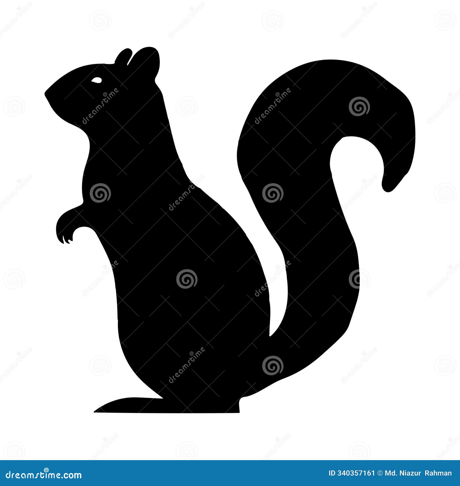 Agouti silhouette vector stock illustration. Illustration of tail ...