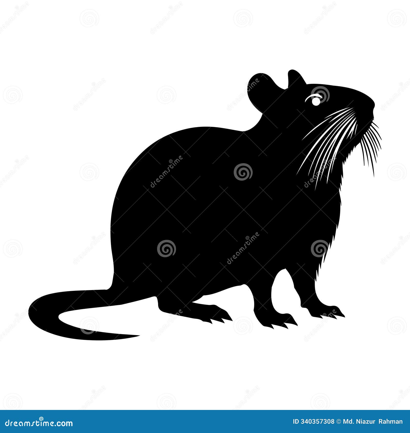 Agouti silhouette vector stock illustration. Illustration of wild ...
