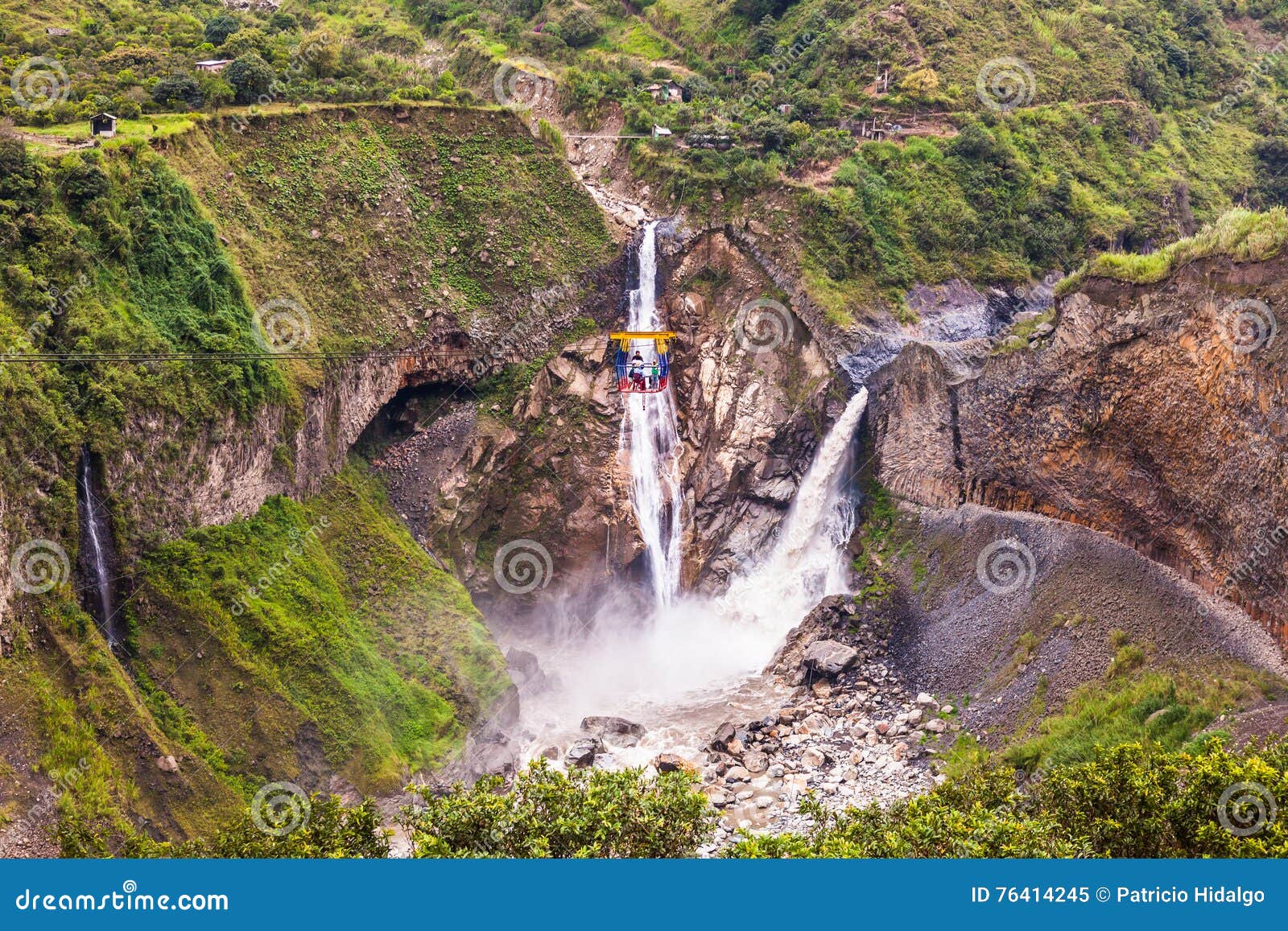 Agoyan waterfall stock image. Image of beautiful, rural - 76414245