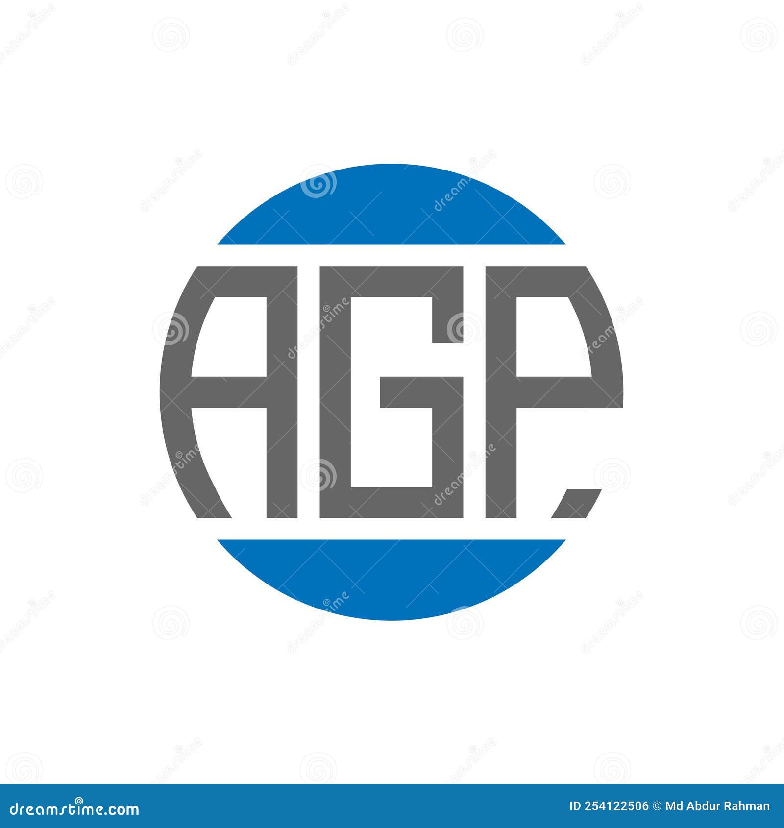 AGP Letter Logo Design on White Background. AGP Creative Initials ...