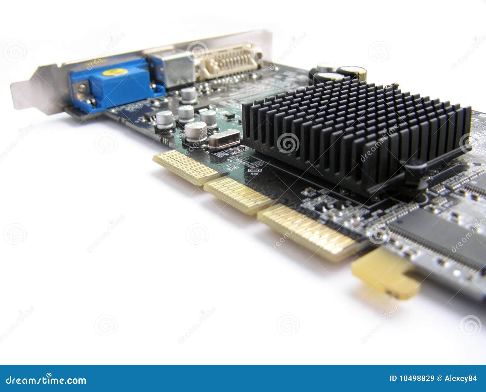 AGP Videocard stock image. Image of dsub, electricity - 10498829