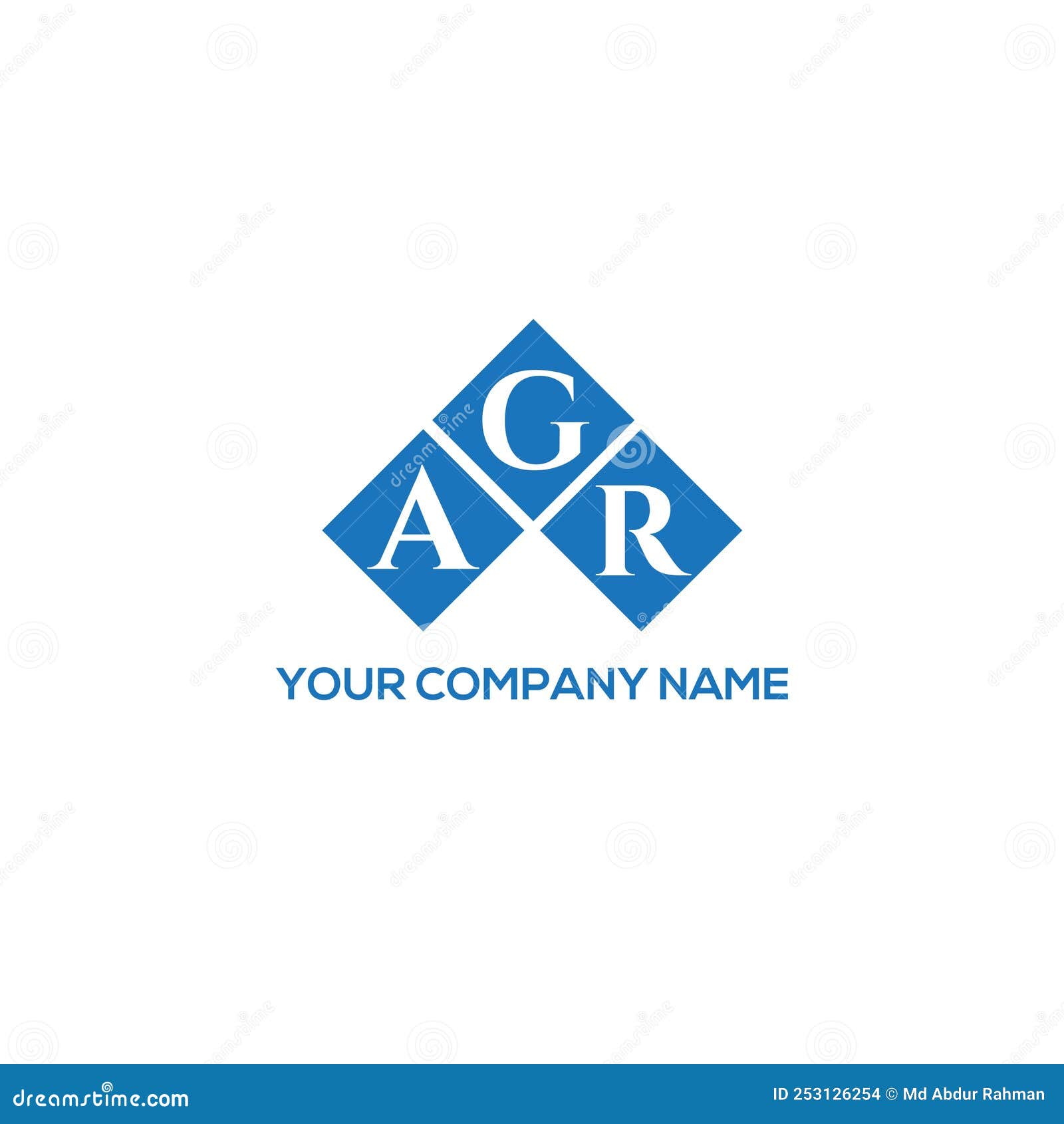AGR Letter Logo Design on WHITE Background. AGR Creative Initials ...