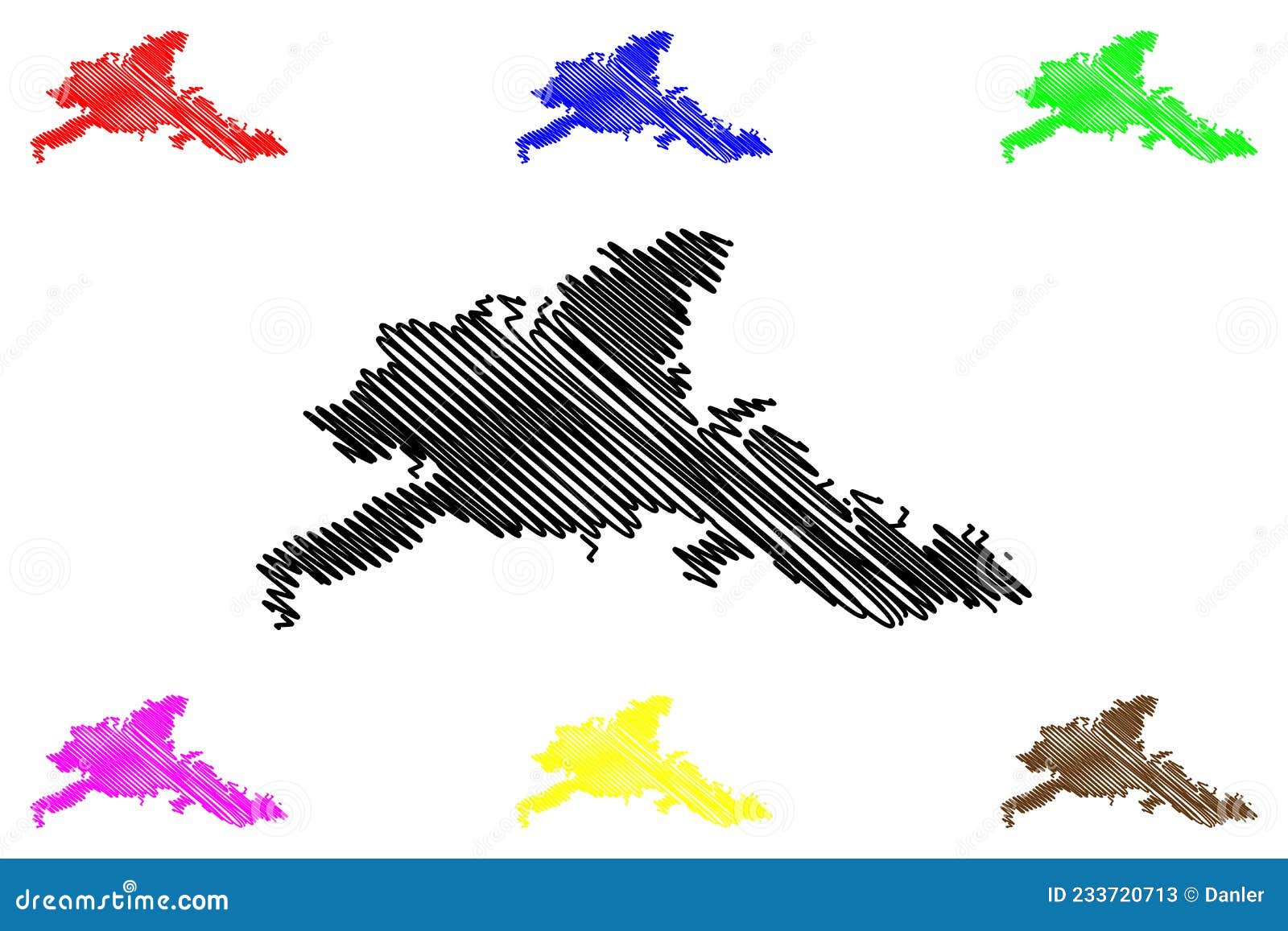Agra District Uttar Pradesh State, Republic of India Map Vector ...