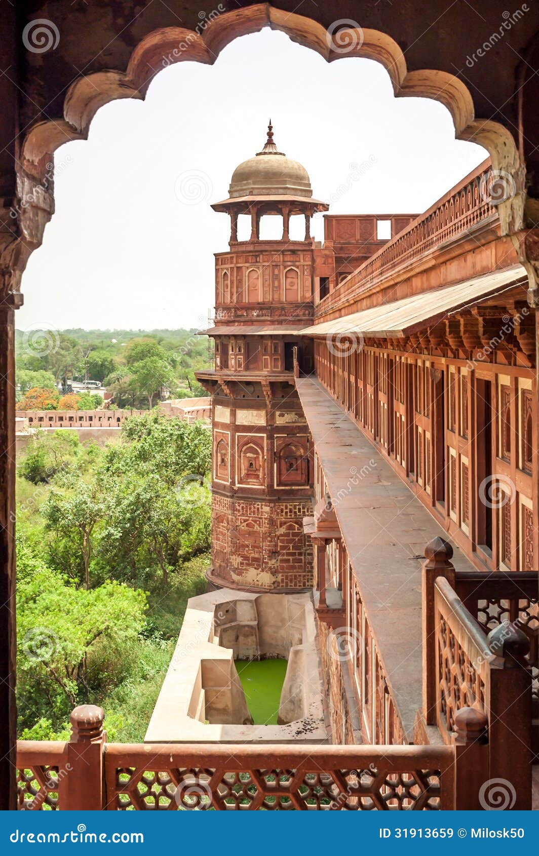 Agra Fort stock image. Image of traveling, fortification - 31913659